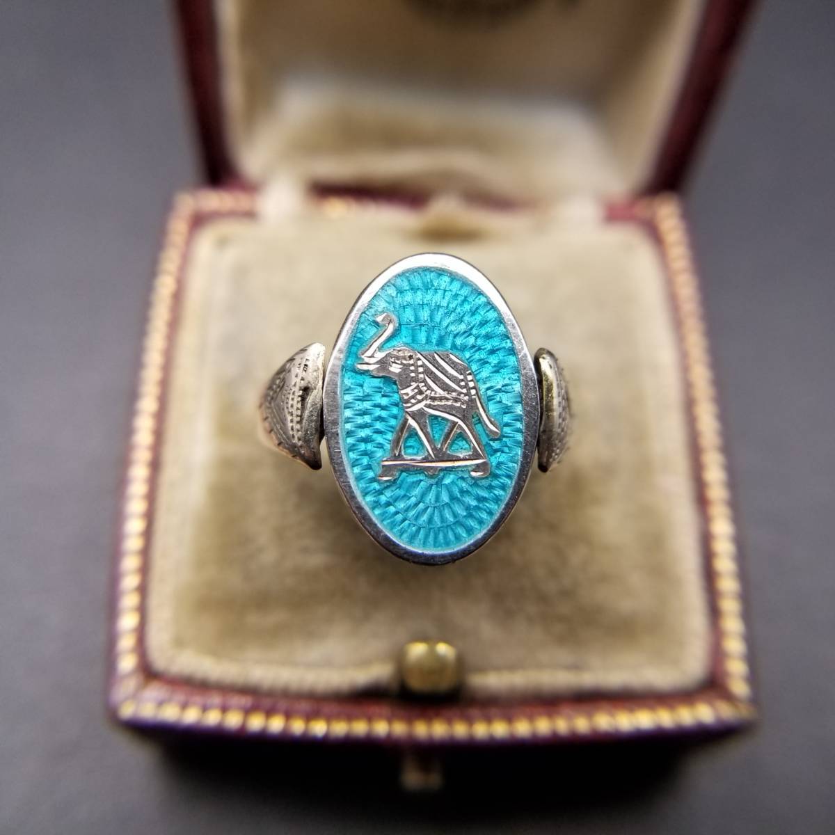 シャム サイアム シルバー リバーシブル ブルー ブラック エナメル オーバル クラシック ヴィンテージ リング 指輪 ジュエリー 輸入 Y13-L(12号～)｜売買されたオークション情報 ...