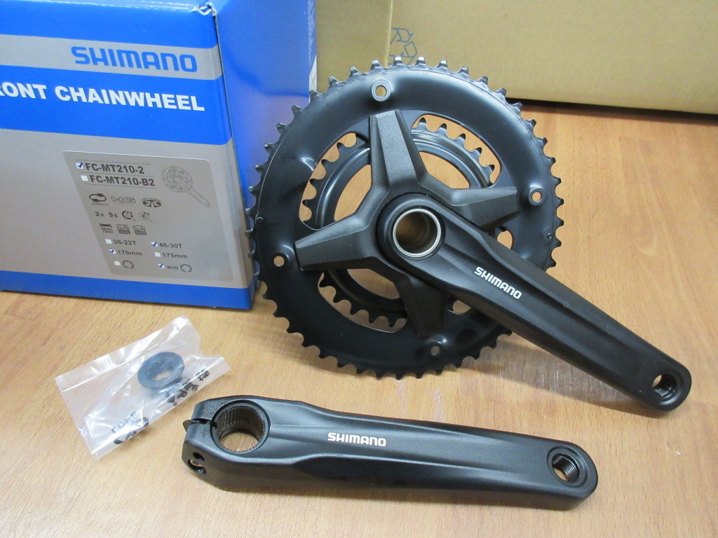 シマノ9速対応 FC-MT210-2 46-30T 170mm 2x9S・ギヤクランク シマノ9速対応 FC-MT210-2 46-30T 170mm 2x9S・ギヤクランク