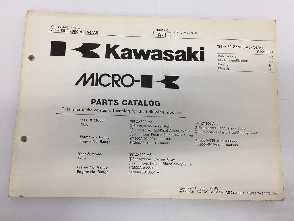 Yahoo オークション Cc203 Kawasaki Micro K 86 88 Zx900 A3 A4 A5
