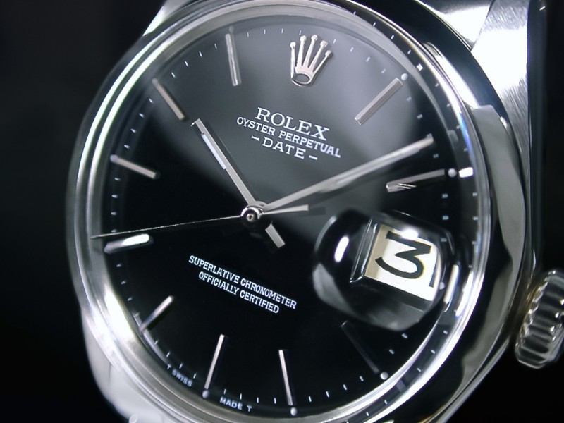 超 ROLEX ロレックス オイスターパーペチュアル ブラック Ref.1500 名機Cal.1570 78350 綺麗(本体)｜売買されたオークション情報、yahooの商品情報をアーカイブ ...