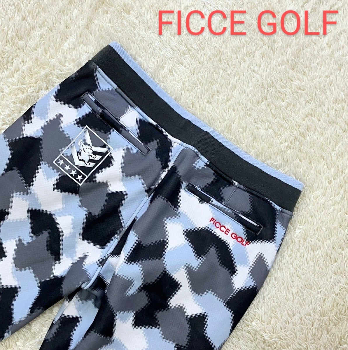 Yahoo!オークション - 【裏ボア 】Lサイズ 良品 FICCE GOLF 総柄ロング...