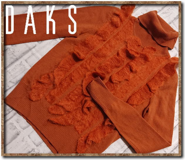 Yahoo!オークション - 美品 DAKS E1 ダックス カシミヤモヘヤ混タート...