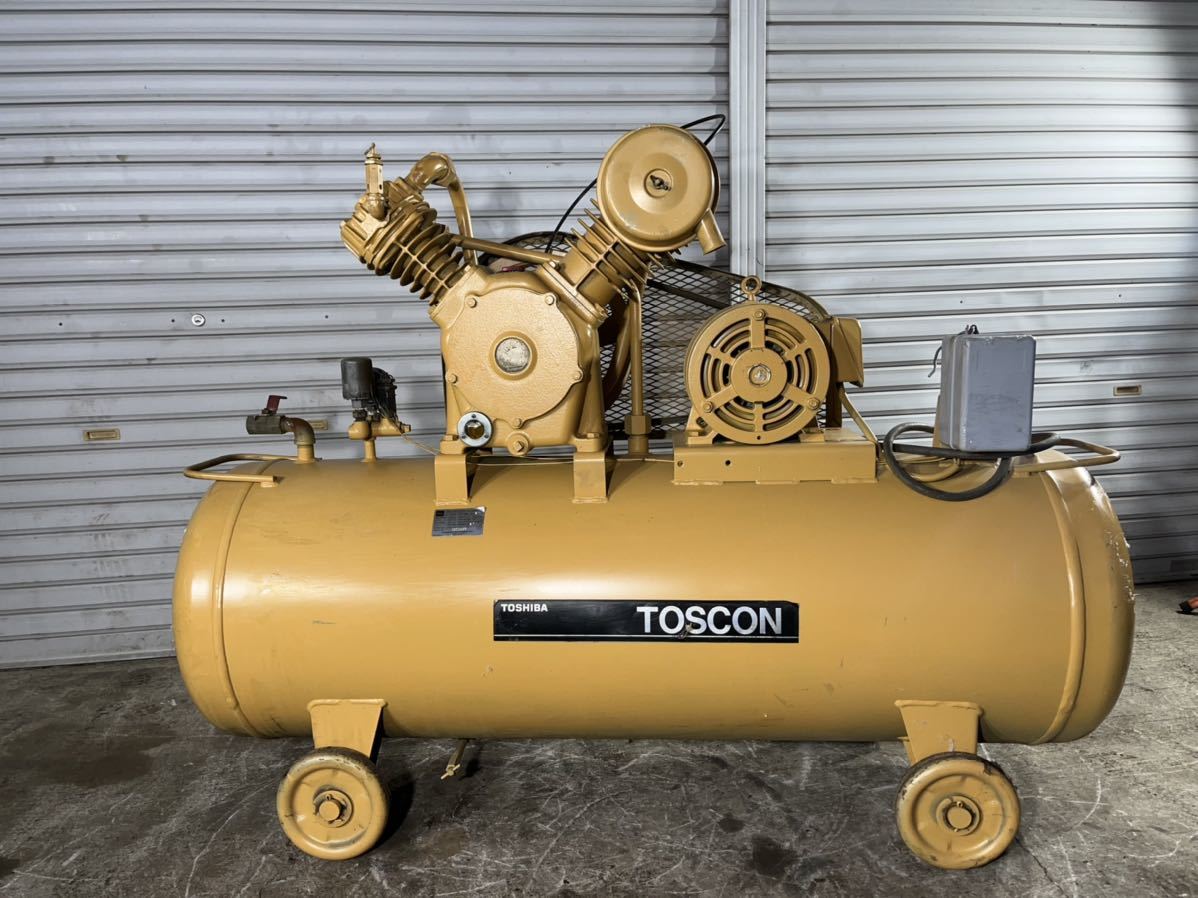 Yahoo!オークション - 東芝【TOSCON 5馬力コンプレッサー SP146－...