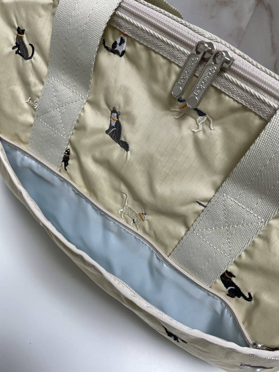 Yahoo!オークション - レスポートサック 猫柄 ボストンバッグ 3356