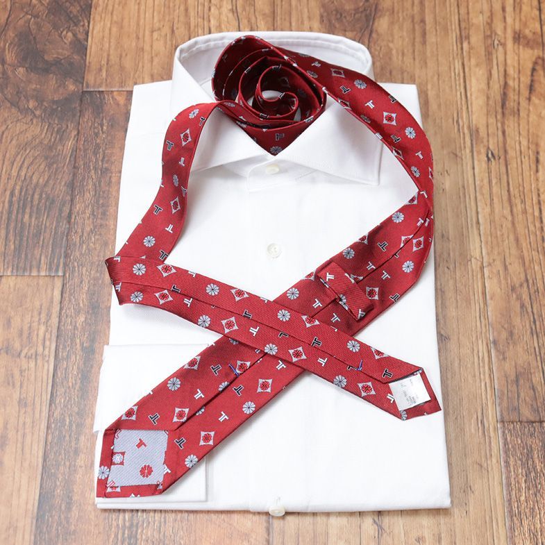 Yahoo オークション 1円 Lanvin ジャガード ナローネクタイ 美艶シル