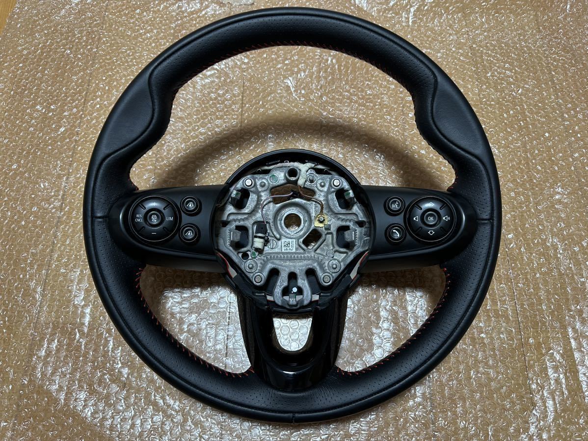 BMW MINI ミニクーパー 純正 JCW ステアリングホイール ハンドル レッドステッチ F54 F55 F56 F57 F60 ステアリングスイッチ付(ステアリング、ハンドル本体)｜売買 ...