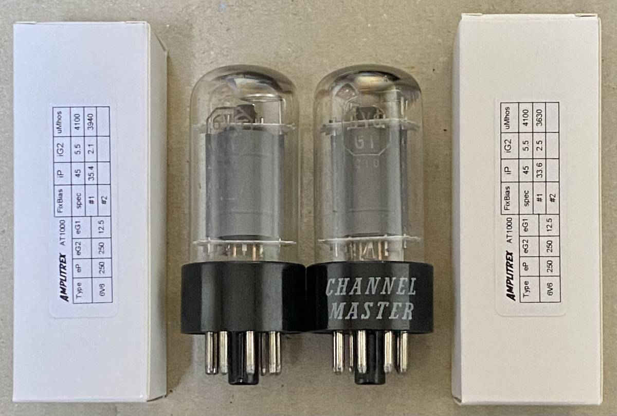 Yahoo!オークション - USED36919 CHANNEL MASTER 6V6GT（JAPAN）2本セ...