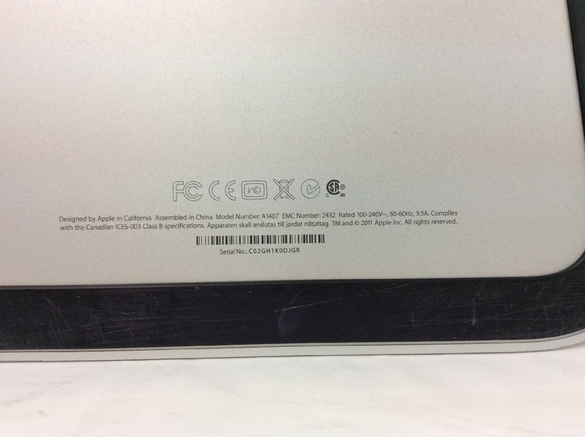 Yahoo!オークション - Apple Thunderbolt Display 27-inch A1407 EMC24...