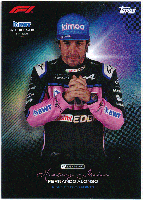 Yahoo!オークション - Fernando Alonso F1 2022 Topps Lights Out Form...