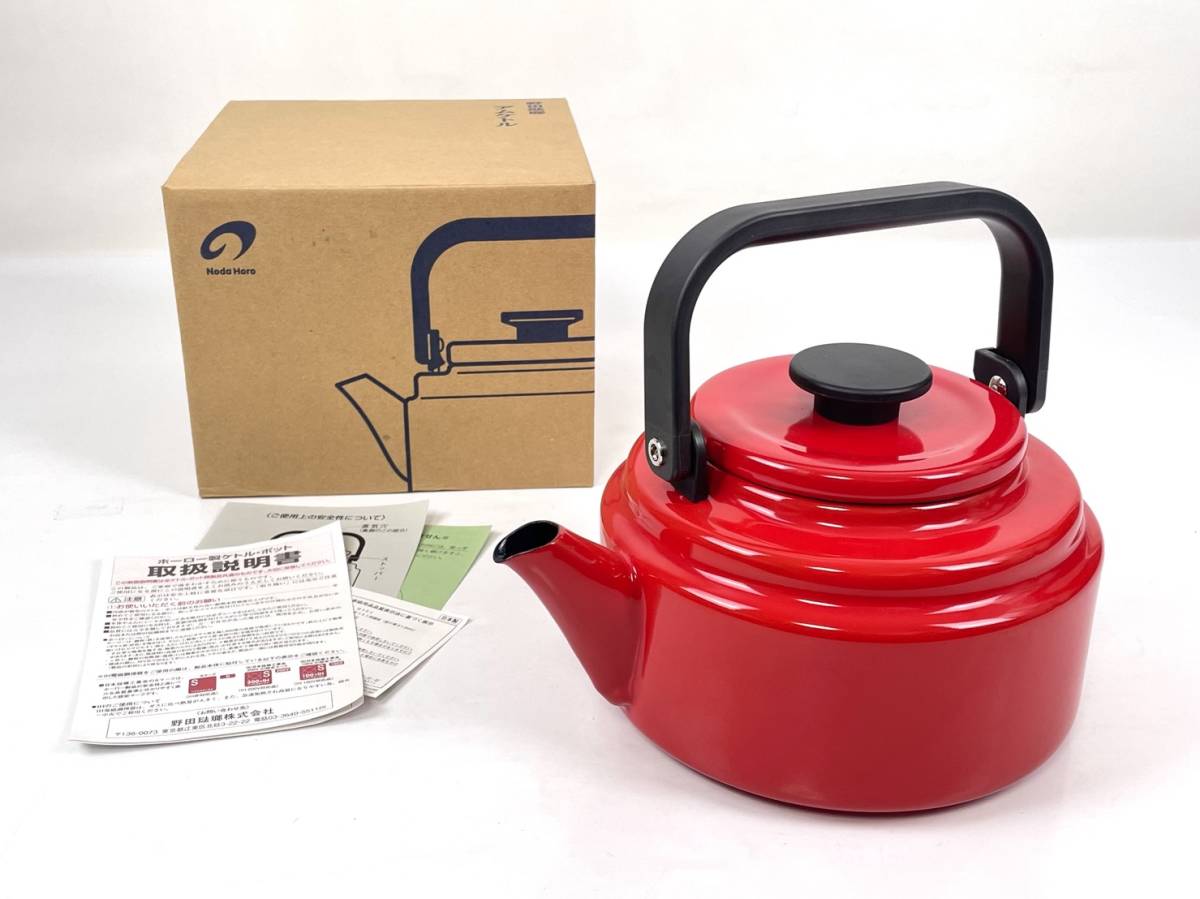 Yahoo!オークション - 未使用 野田琺瑯 アムケトル AM-20K 赤 2リット...