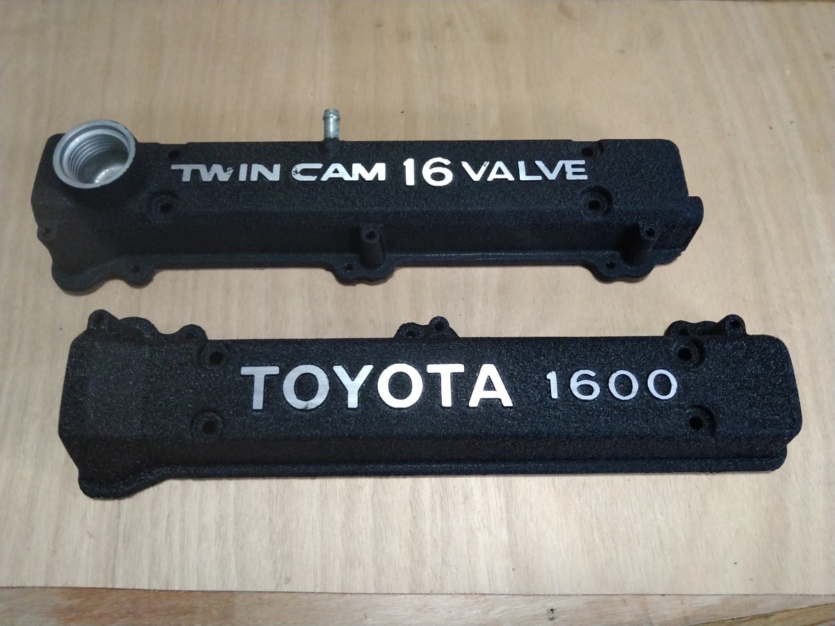 Yahoo!オークション - 4AG 4バルブ用 カムカバー 結晶塗装 黒 レビ...