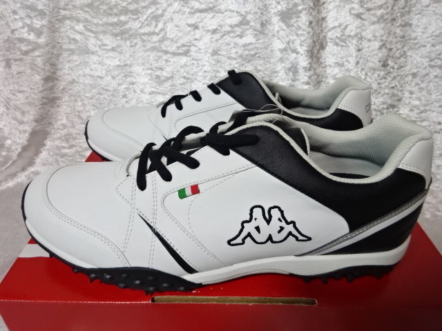 Yahoo!オークション - 新品 Kappa ビッグロゴ ゴルフシューズ 防水 幅...
