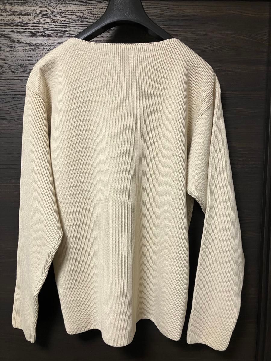 AURALLE 24SS SUPER HARD TWIST RIB KNIT BOAT NECK P/O|Yahoo AURALLE 24SS SUPER HARD TWIST RIB KNIT BOAT NECK P/O|Yahoo