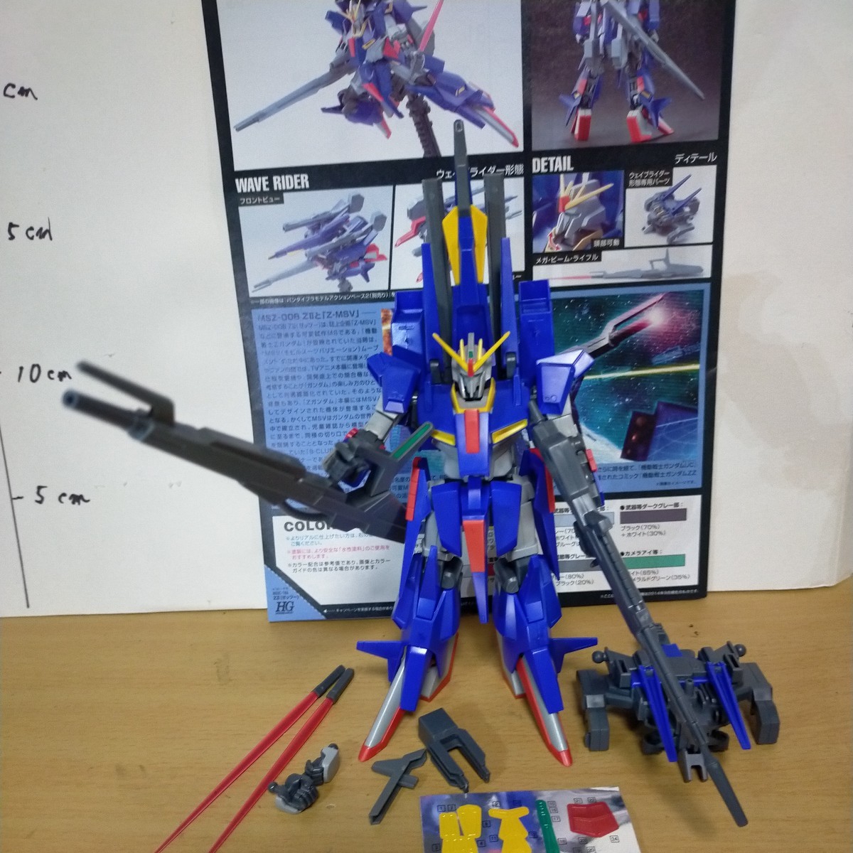 Yahoo!オークション - HG 1/144 ZⅡ ゼッツー 完成品 エゥーゴ ダブルゼ...