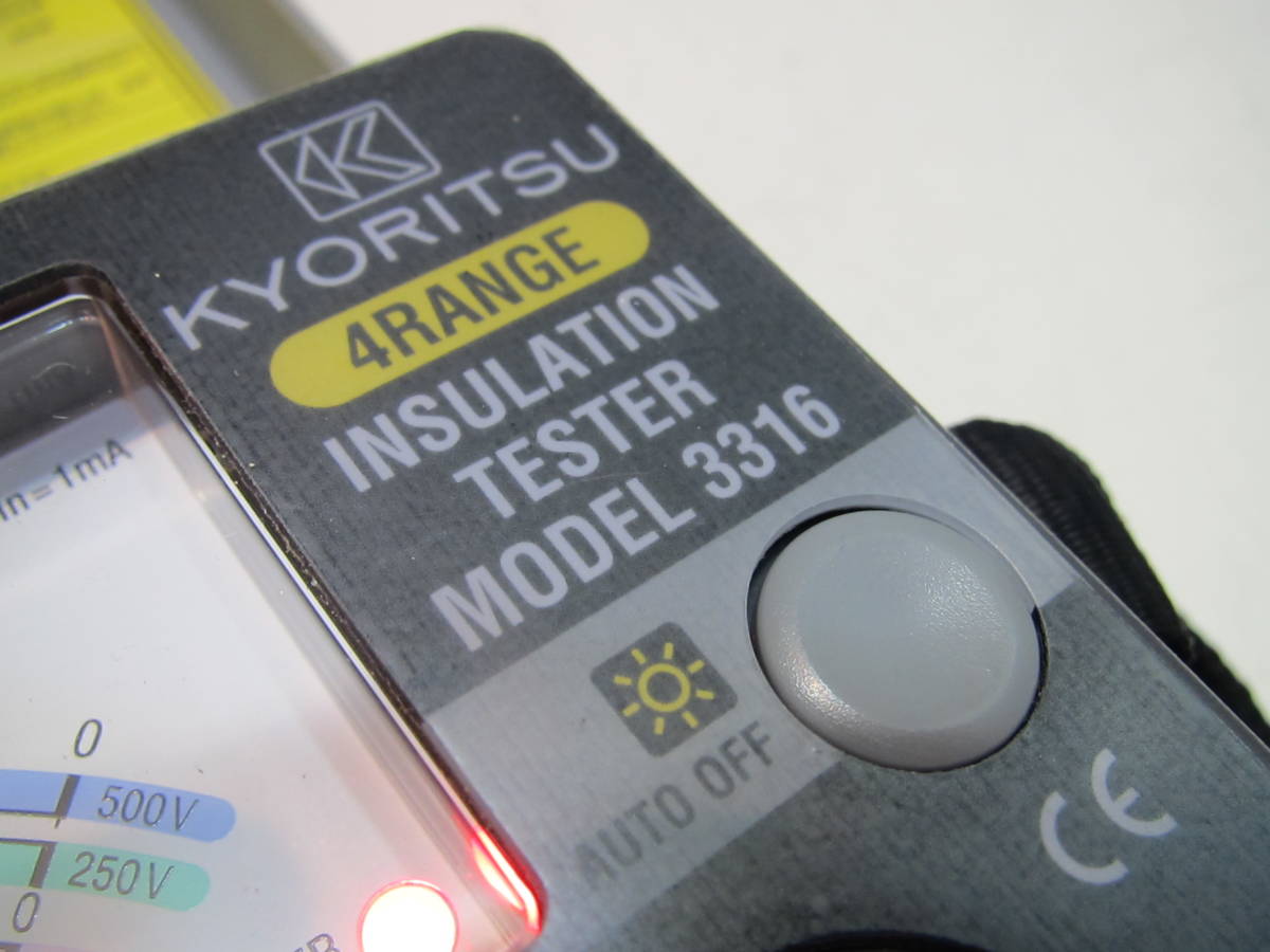 Yahoo!オークション - KYORITSU 共立 4レンジ絶縁抵抗計モデル 3316A