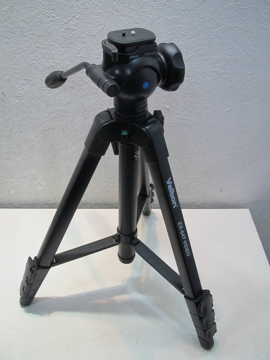 Yahoo!オークション - 中型ビデオ三脚 Velbon EX-647 VIDEO FHD-63D