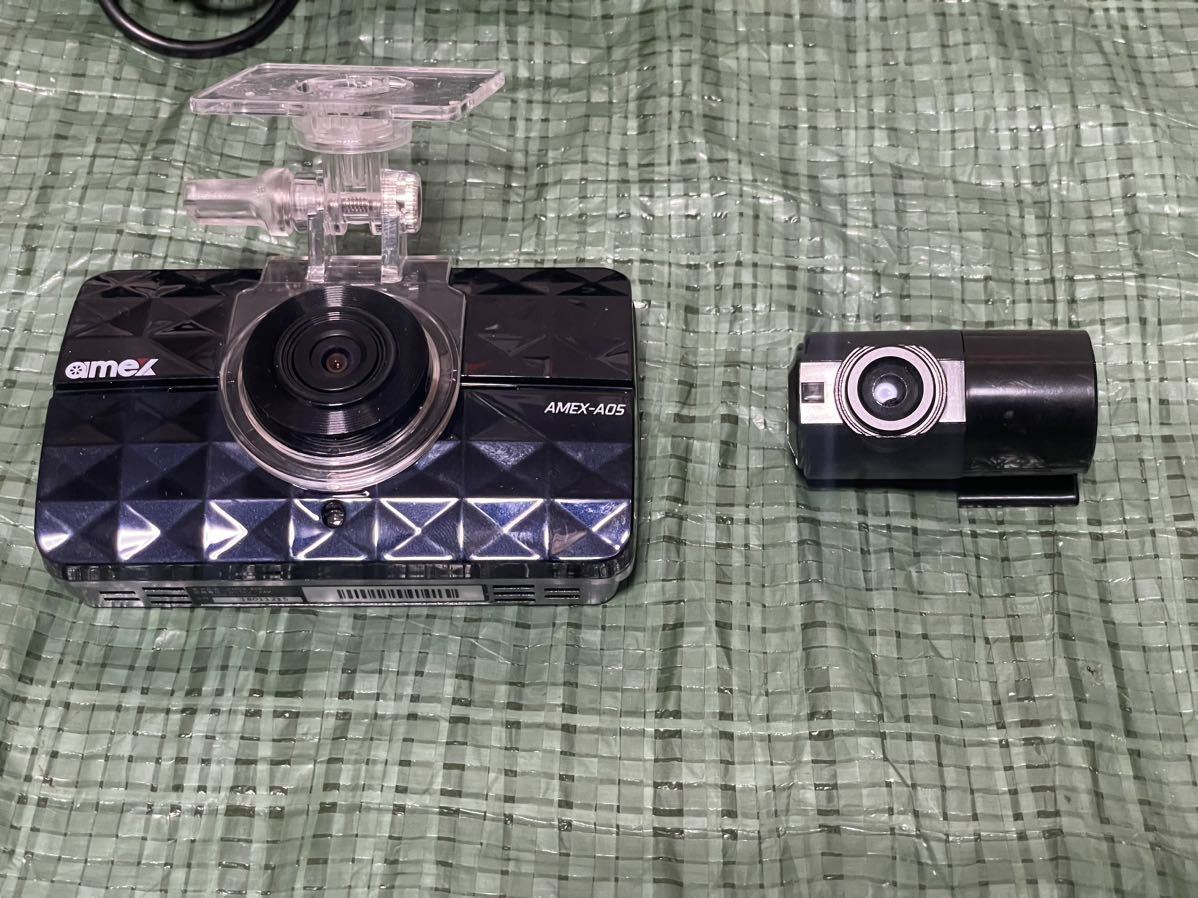 Yahoo!オークション - アメックス AMEX-A05 前後カメラ付 ドライブレコ...