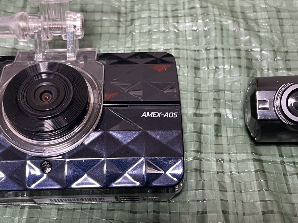 Yahoo!オークション - アメックス AMEX-A05 前後カメラ付 ドライブレコ...
