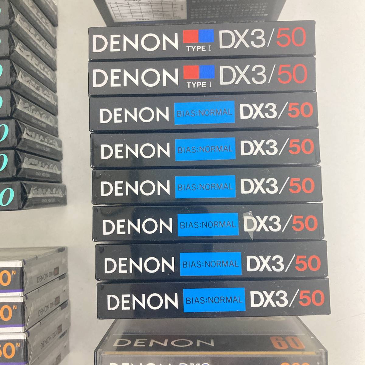 Yahoo!オークション - 【カセットテープまとめ】未使用 大量 DENON DX3...