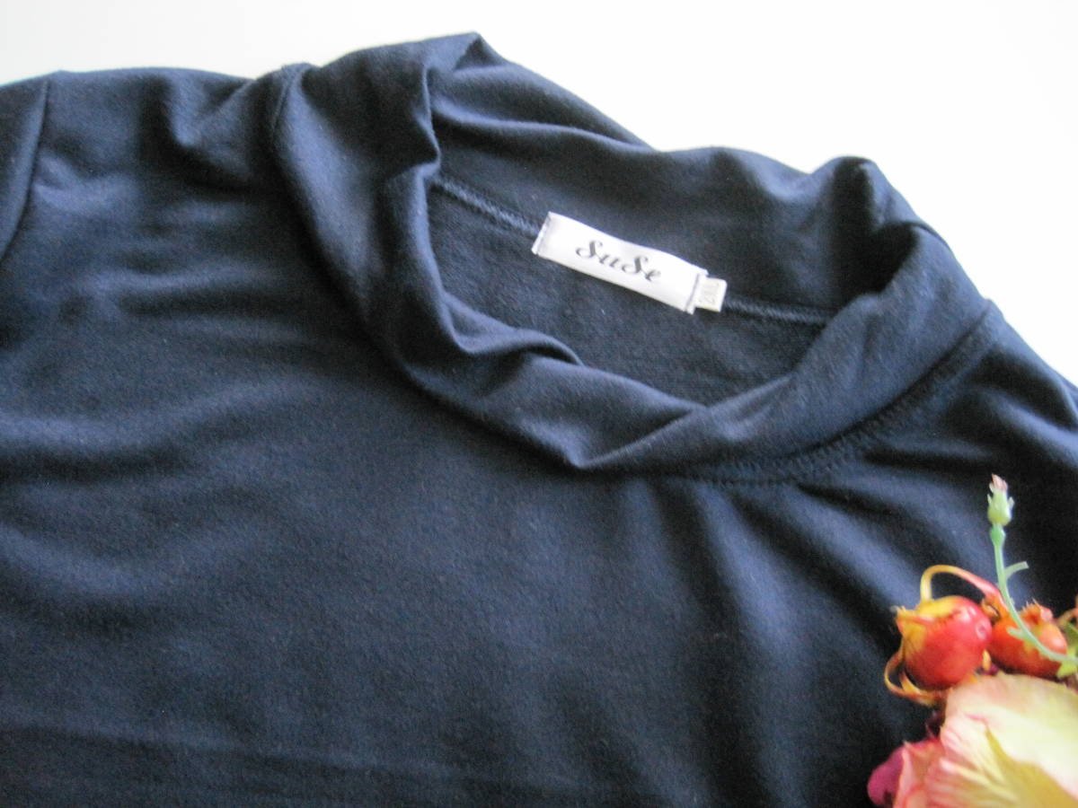 Yahoo!オークション - Suse・2XLサイズ・ロングワンピース・紺色・ゆ...