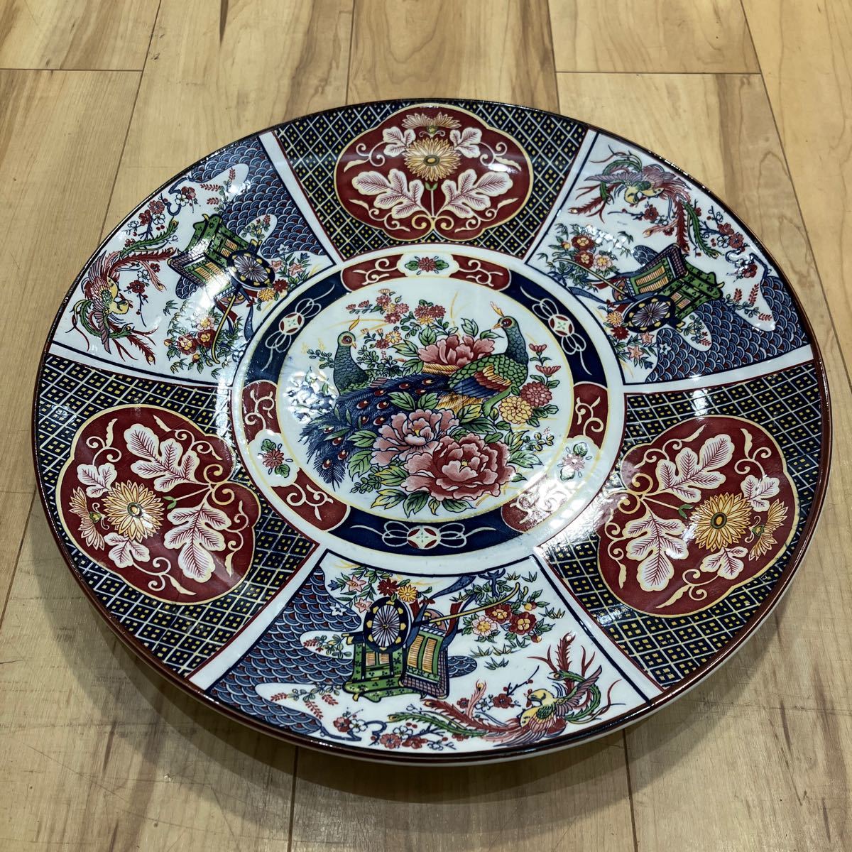 Yahoo!オークション - 中国製 大皿 飾り皿 陶器 サイズ直径41cm
