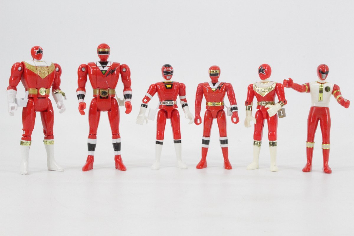 当時物 BANDAI/バンダイ 〇 スーパー戦隊シリーズ レッド フィギュアまとめ オーレッド ニンジャレッド など6点セット # 〇5713(戦隊シリーズ)｜売買されたオークション情報 ...