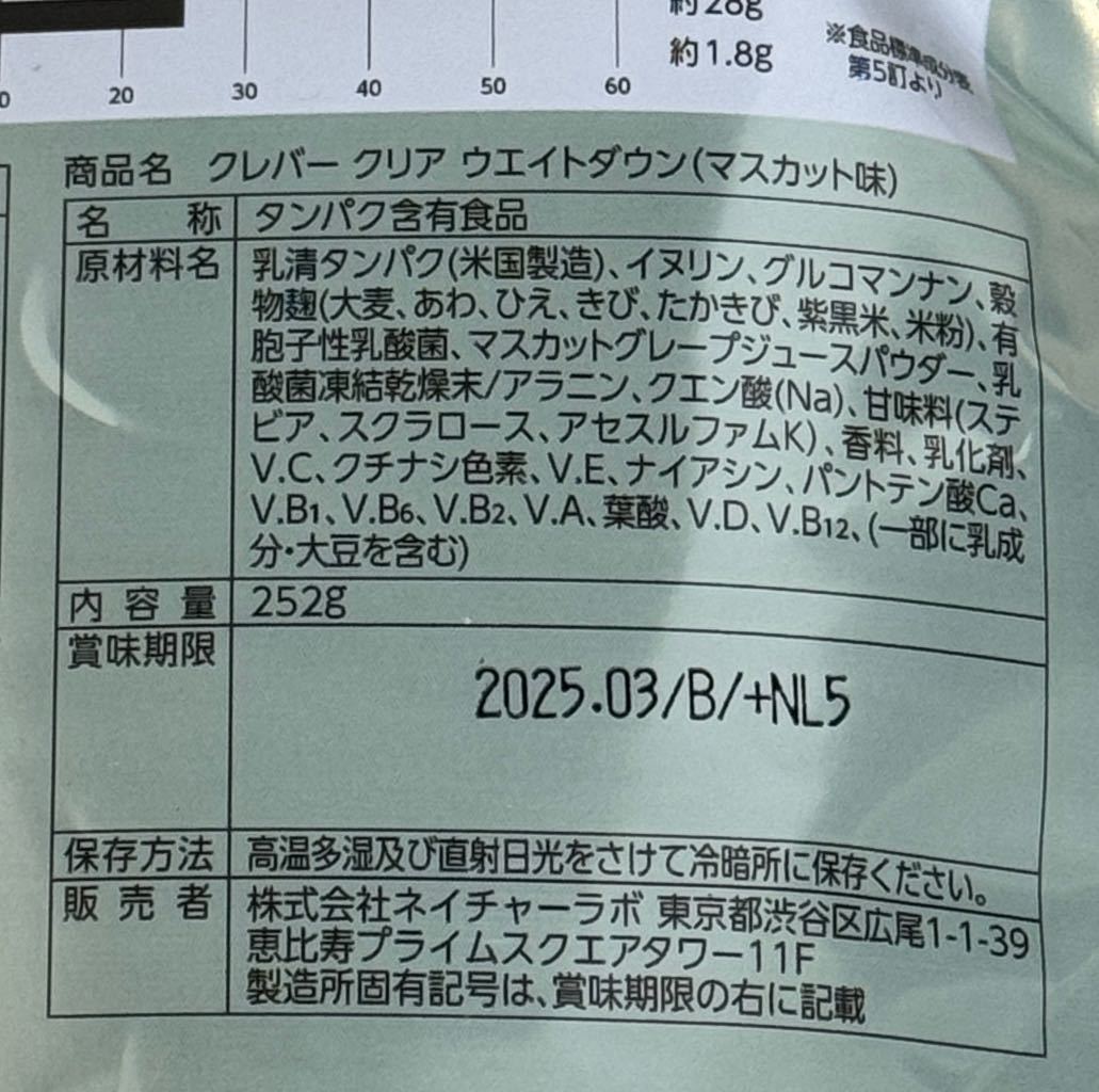 Yahoo!オークション - クレバー クリアプロテイン WPI100% ウエイトダ...