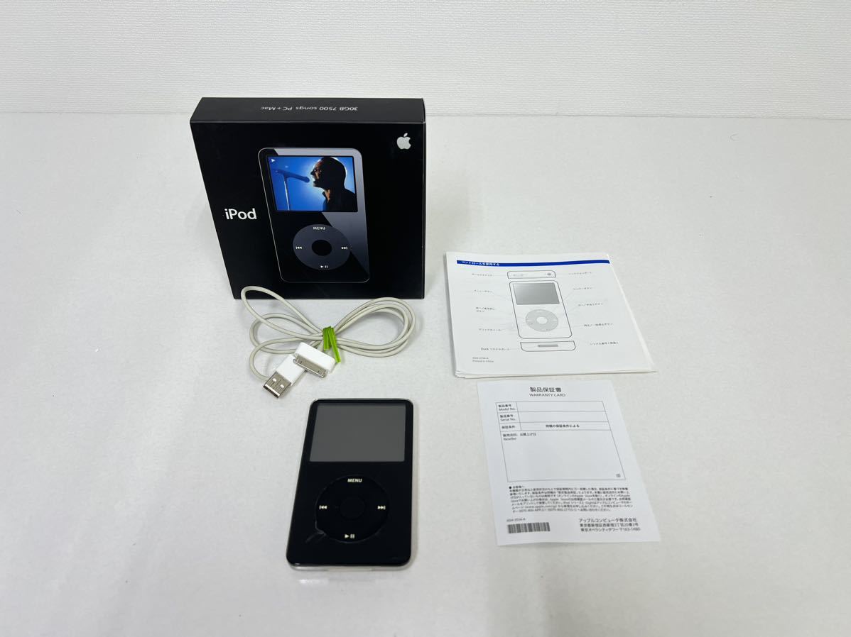 Yahoo!オークション - A3409 アップル iPod classic 第5世代 30GB ブラ...