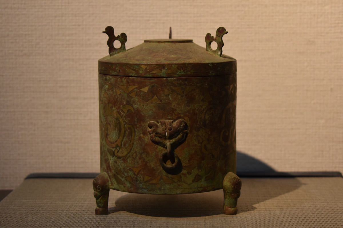 Yahoo!オークション - 【GE】Y93【コレクター所蔵品】時代 青銅塗金三...