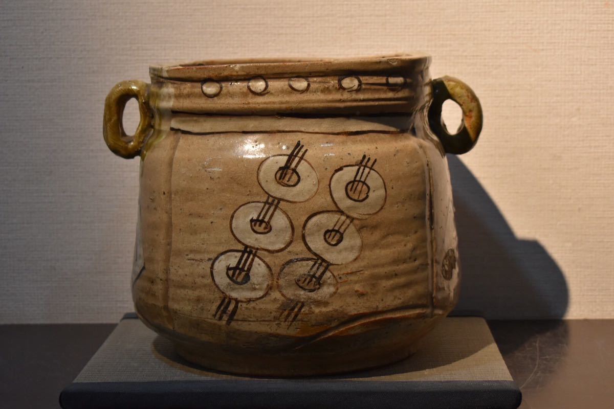 Yahoo!オークション - 【GE】Y102【コレクター所蔵品】時代 織部水指