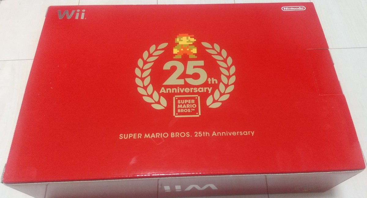 日本代購代標第一品牌【樂淘letao】－Wii 本体 スーパーマリオブラザーズ 25周年記念モデル 新品、未開封