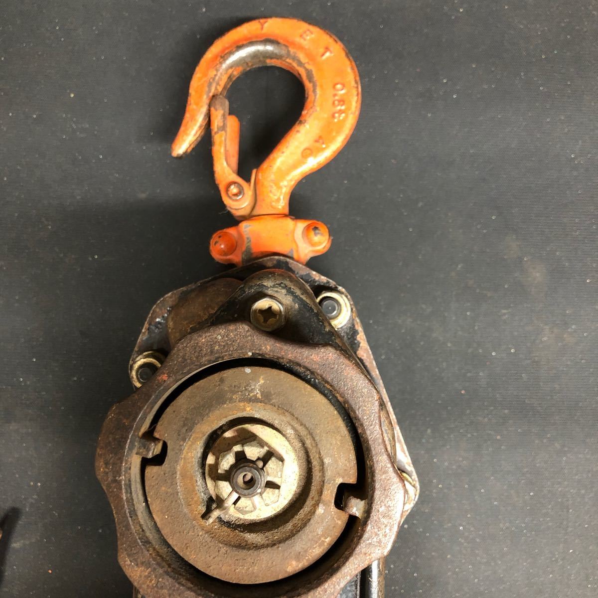 Yahoo!オークション - H239 象印 レバーブロック 0.8t チェーンブロッ...