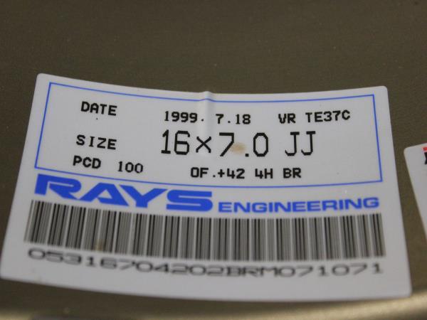 S2218 120p 1個のみ RAYS VOLK RACING ホイール 16x7JJ 5穴(社外品)｜売買されたオークション情報、yahooの商品情報をアーカイブ公開 - オークファン ...