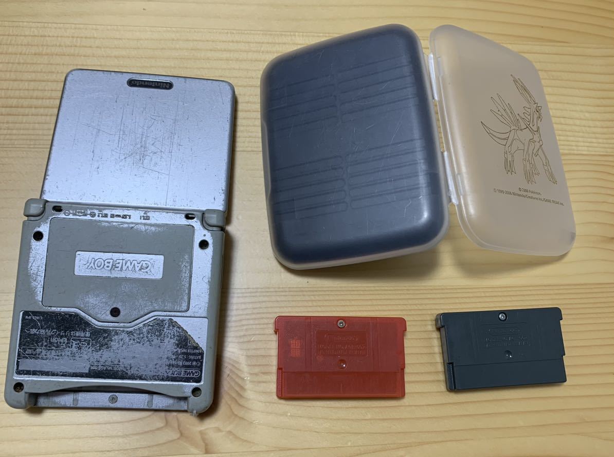 日本代購代標第一品牌【樂淘letao】－任天堂 Nintendo ニンテンドー ゲームボーイアドバンスSP GAMEBOY 中古ジャンク品 電源なし 動作未確認 +ソフト＊2