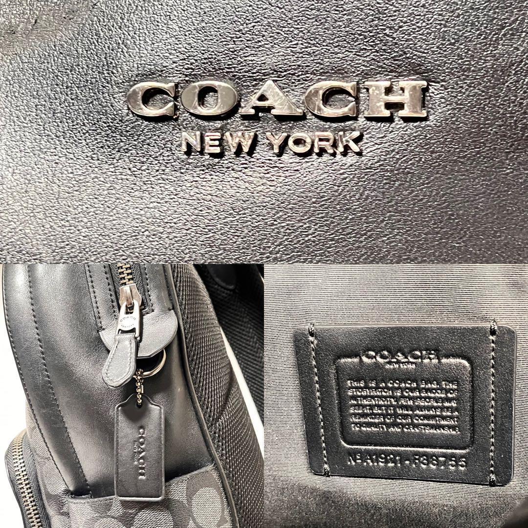 Yahoo!オークション - 1円【高級品】COACH コーチ メンズ リュックサッ...