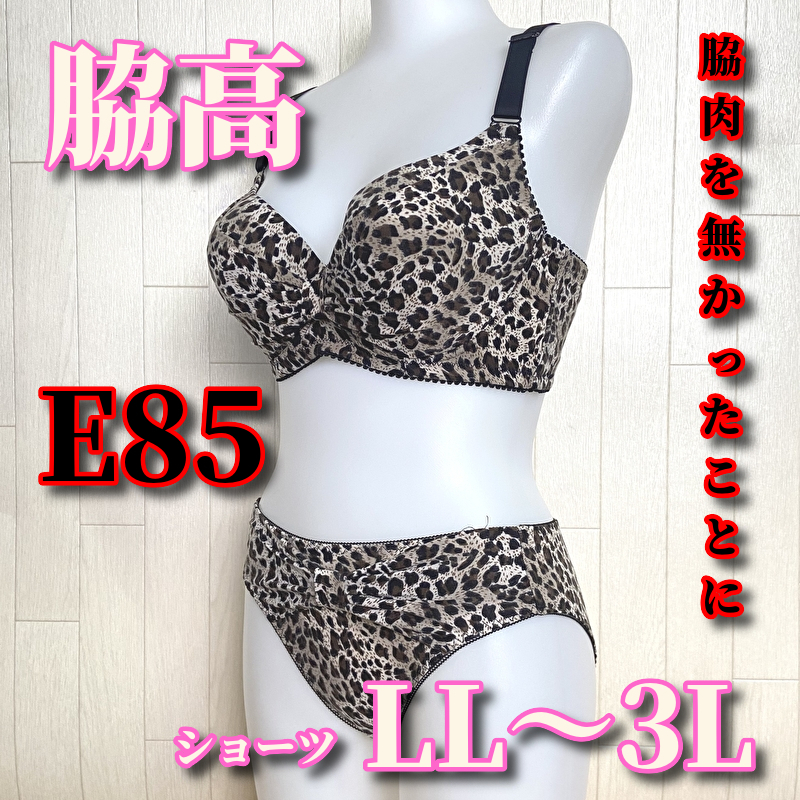 Yahoo!オークション - E85LL-3L 脇肉を無かったことにするブラ ヒョウ...