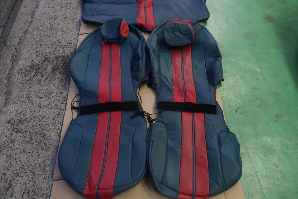 MINI クーパー R50 RA16 CABANA カバナ シートカバー Pacific Blue × Rooster Red のストライプ(その他)｜売買されたオークション情報、yahooの ...