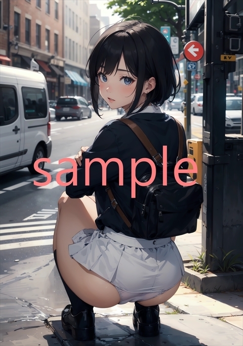 Yahoo!オークション - J34 オリジナルイラスト 女子高生 制服 同人 光...