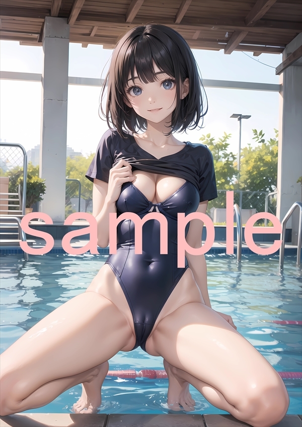 Yahoo!オークション - J501 スクール水着 オリジナルイラスト 同人 制...