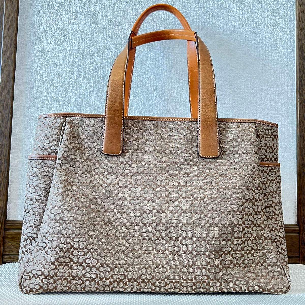 COACH コーチ 5707 キャンバス×レザー ハンドバッグ トート COACH コーチ 5707 キャンバス×レザー ハンドバッグ トート