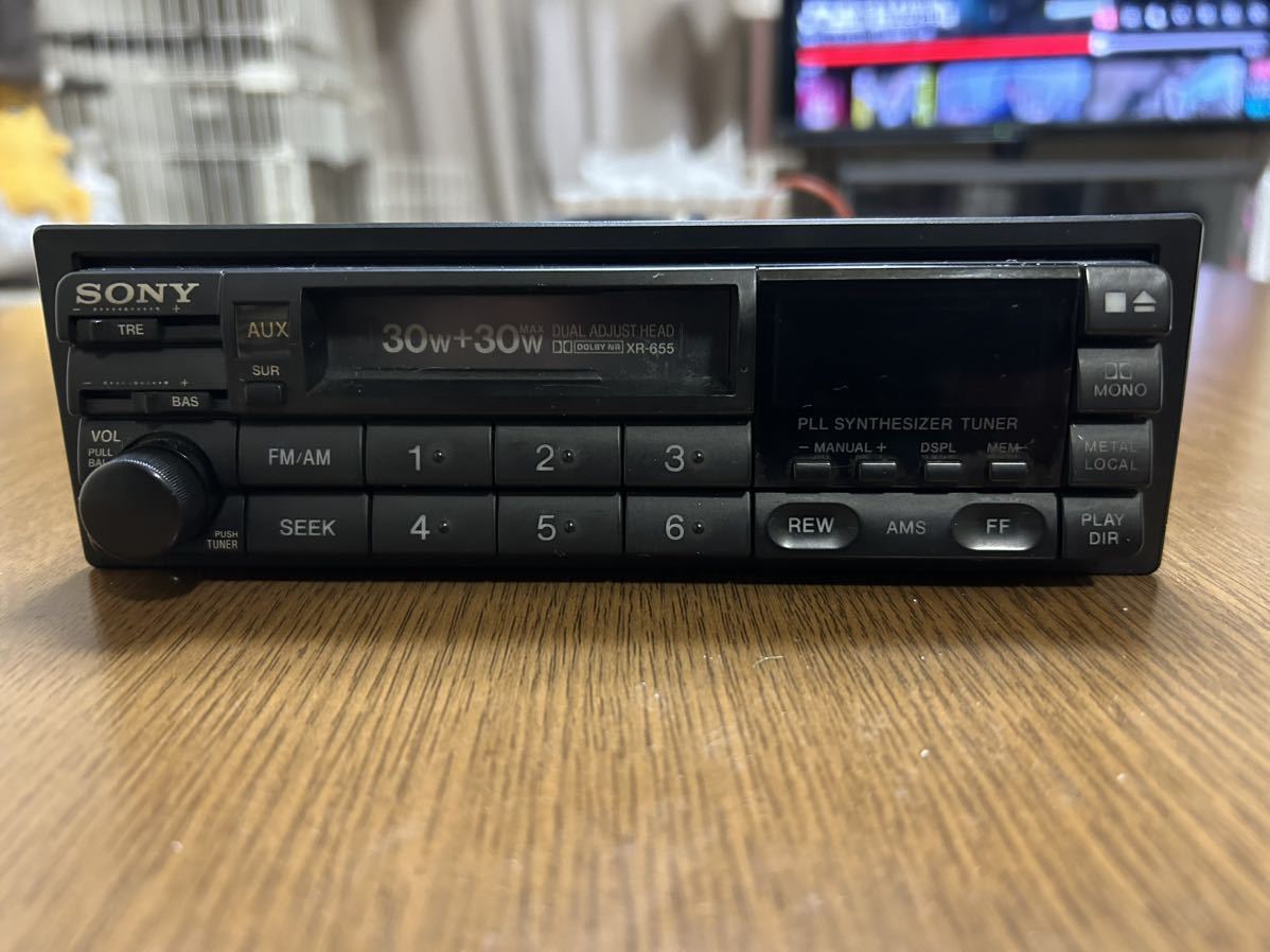 Yahoo!オークション - 激レア 当時物カセットデッキ SONY XR-655 動作...