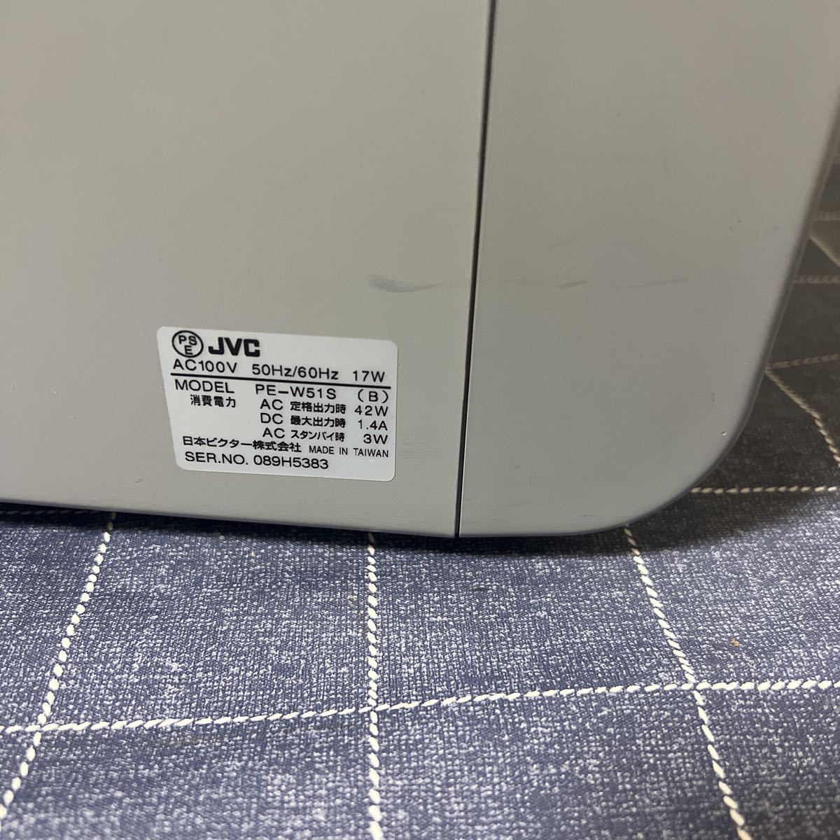 Yahoo!オークション - JVC ポータブルワイヤレスアンプ PE-W50動作確認...