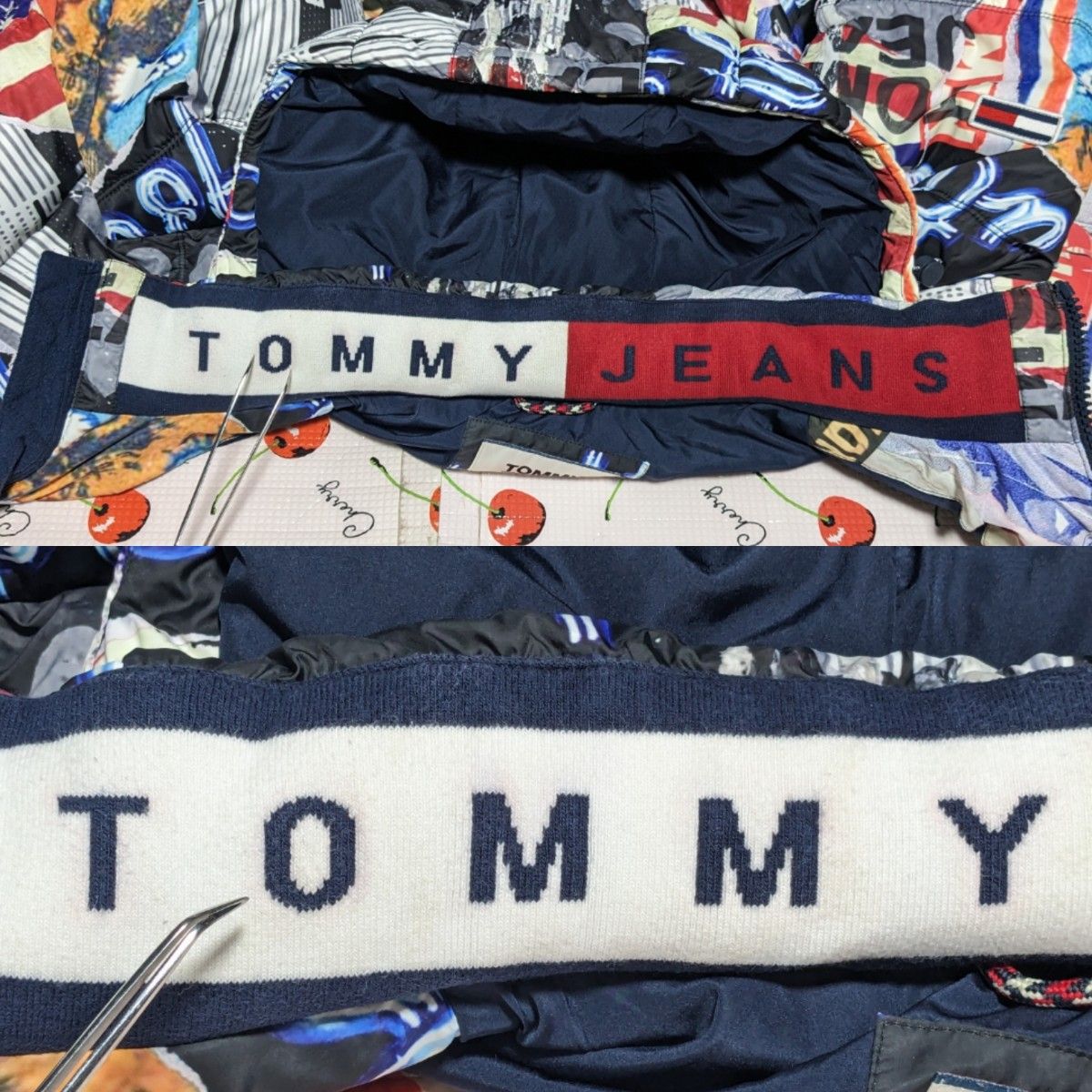 入手困難品 大人気 トミージーンズ 総柄 ダウンジャケット T 入手困難品 大人気 トミージーンズ 総柄 ダウンジャケット T