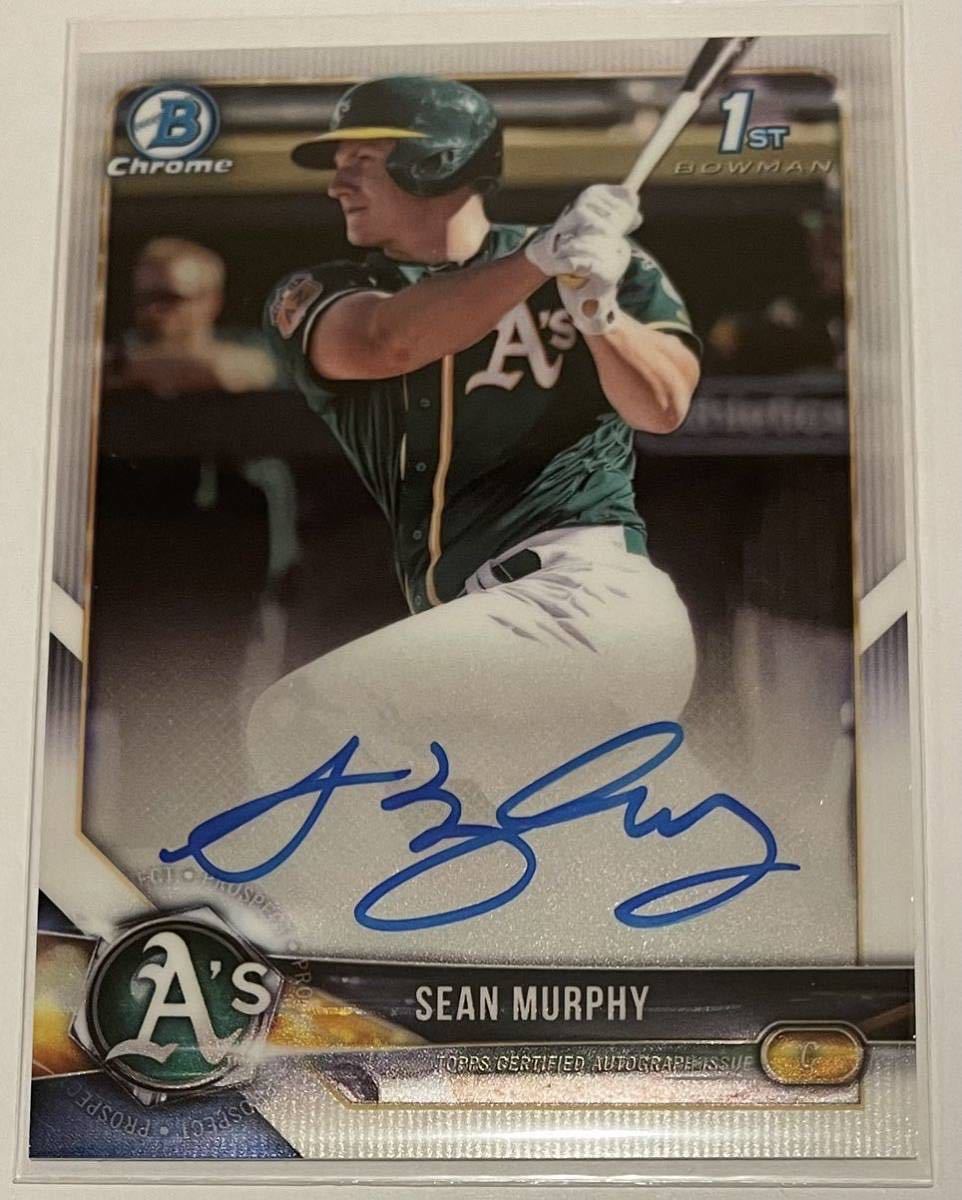 Yahoo!オークション - 2018 MLB Bowman Chrome SEAN MURPHY RC AUTO 1s...