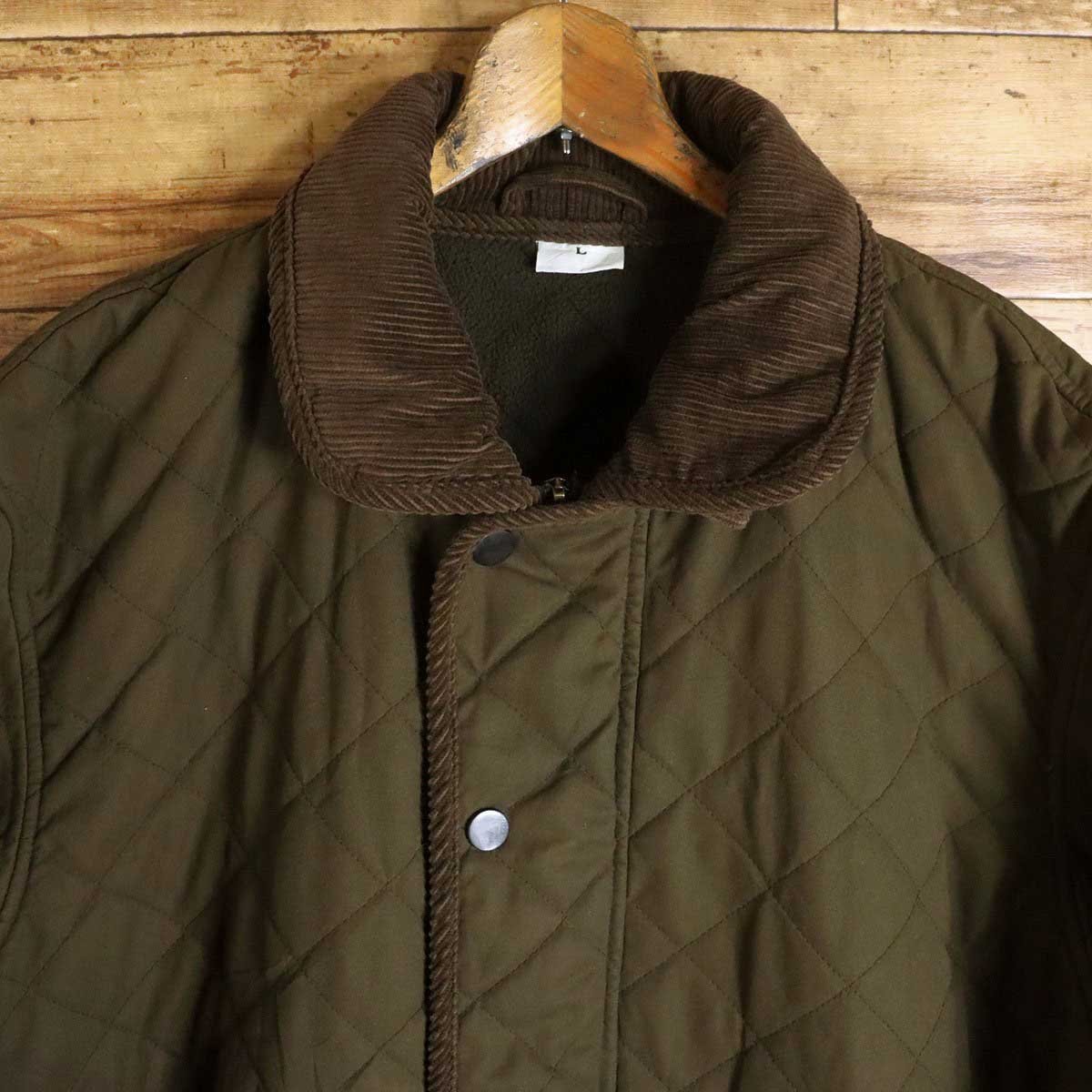 Yahoo!オークション - B10K/Y1.17-2 オイルドジャケット キルティング...