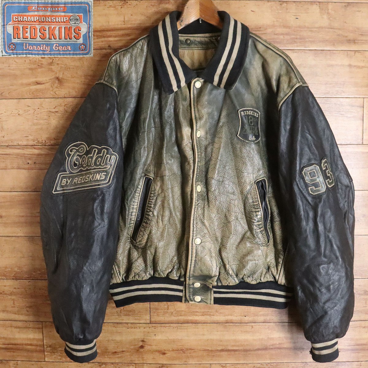 Yahoo!オークション - C9K/Y1.17-4 RED SKINS レッドスキンズ レザース...