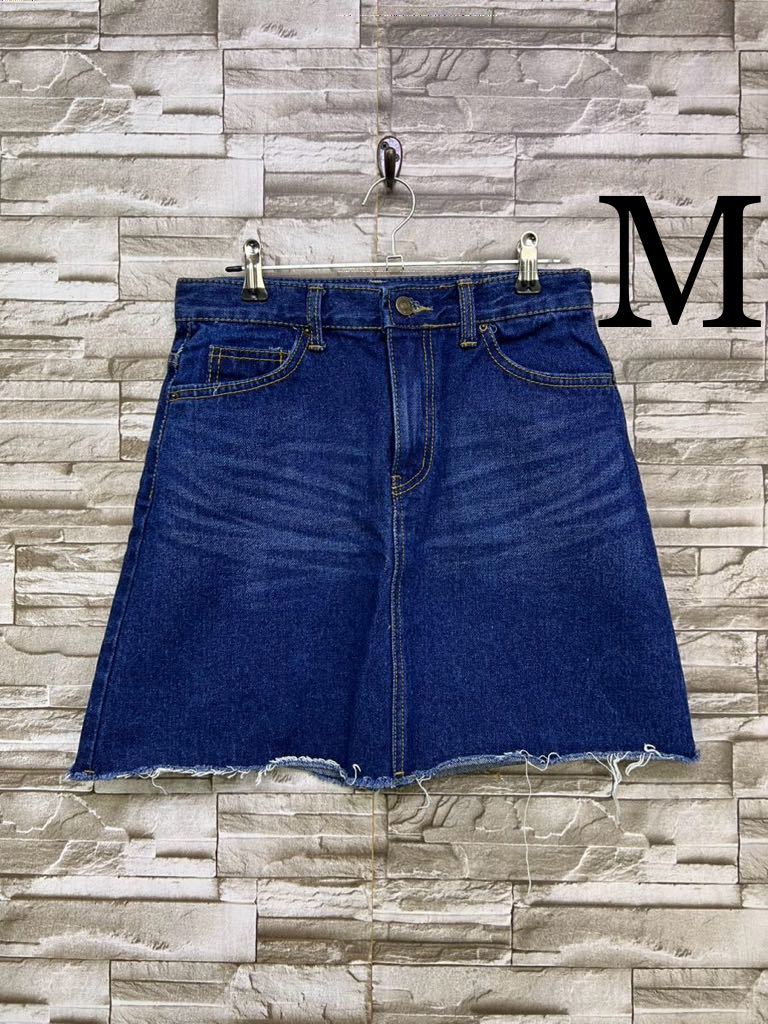 Yahoo!オークション - M ECLIN エクラン ブルー インディゴ デニムスカ...
