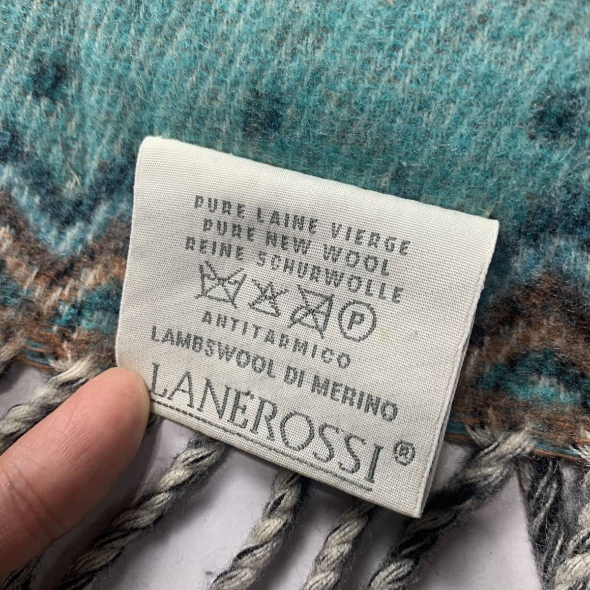 Yahoo!オークション - 美品 LANEROSSI ラネロッシ ストール ショール ...