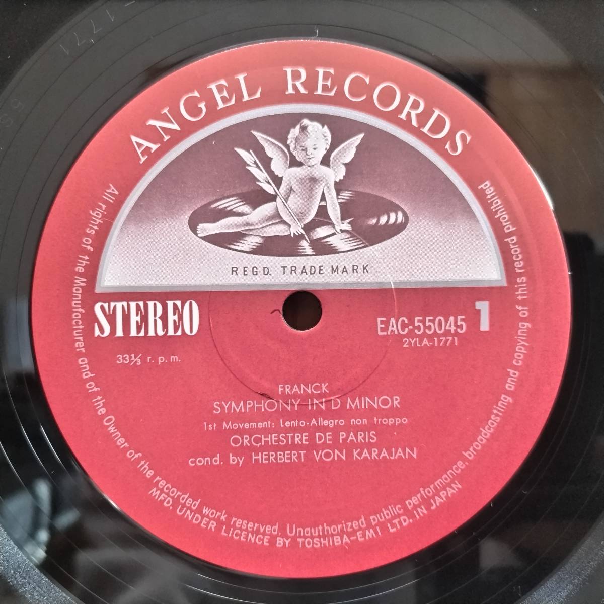 Yahoo!オークション - K028/LP無傷1枚/カラヤン・パリ管/フランク 交響...