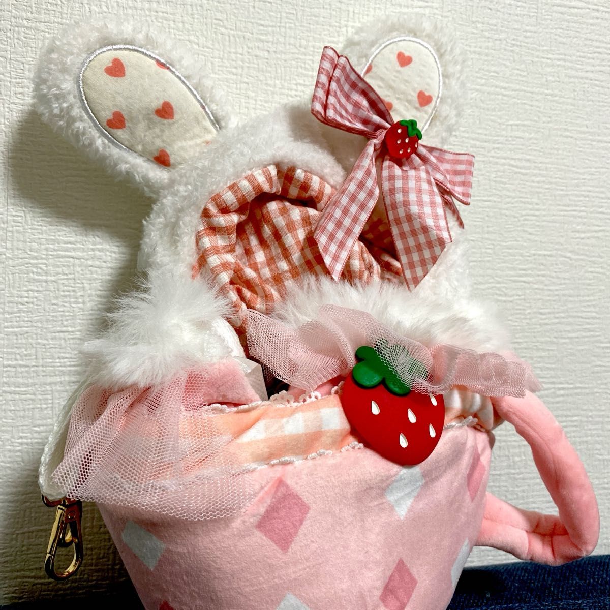 omodoki ぬい ぬい服 うさぎ いちご ティーカップ 20cm|Yahoo omodoki ぬい ぬい服 うさぎ いちご ティーカップ 20cm|Yahoo